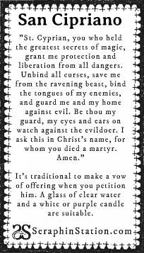 St. Cyprian Holy Card, Wallet Sized – Seraphin Station